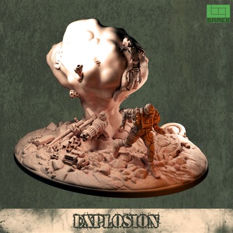 3d Printable Explosion Scatterobjective Marker By Lootgames