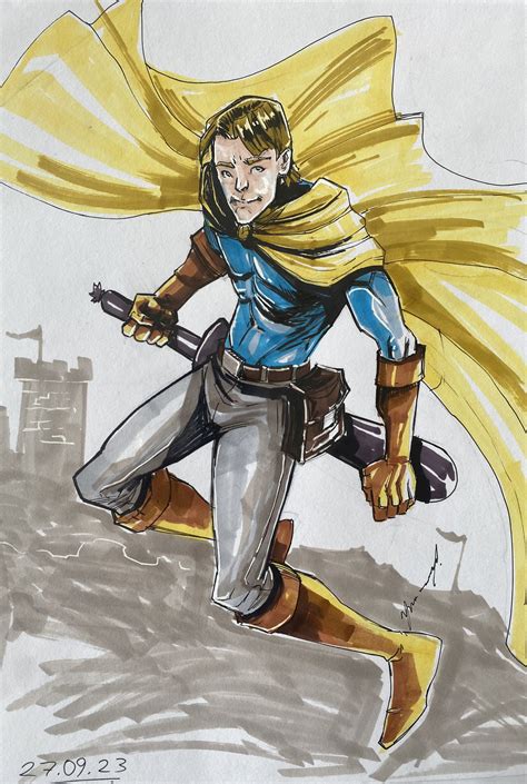 Tekening Artwork A4 In Kleur Yarkin Sakarya Ignoble Knight C Edition