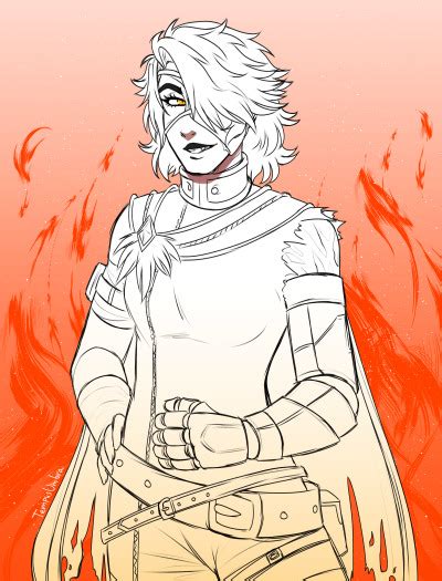 Sketch Cm Of Cinder With A Prosthetic Arm For Oc Tumbex