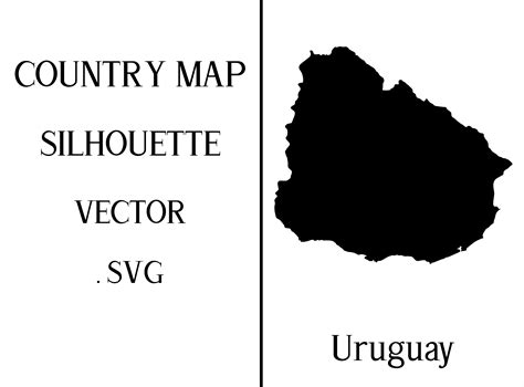 Uruguay Map Silhouette Svg Graphic By Mappingz · Creative Fabrica