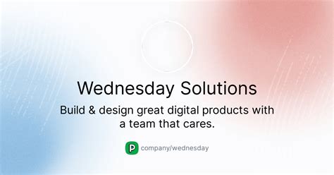 Wednesday Solutions Peerlist Company Profile