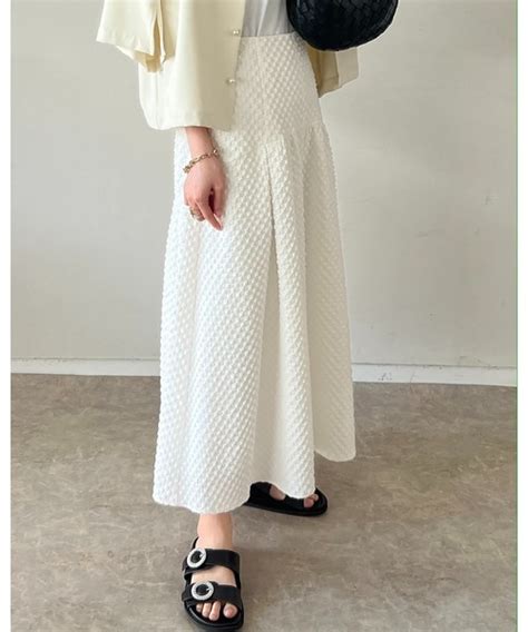 Emma Taylor（エマテイラー）の「ジャガードフレアスカート（スカート）」 Wear