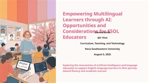 Empowering Multilingual Learners Through Ai Opportunities And