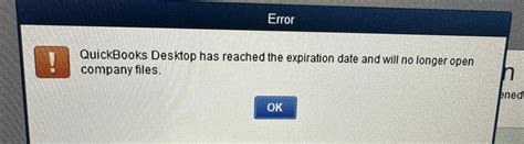 Expiration Error Rquickbooks