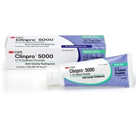 3m Clinpro Anti Cavity Toothpaste 1 1 Sodium Fluoride Vanilla Mint
