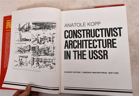 Constructivist Architecture In The U S S R By Kopp Anatole