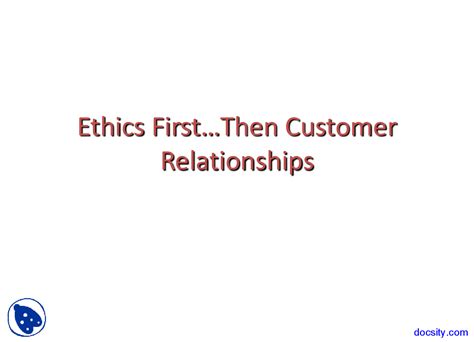 Relationships Sales Management Lecture Slides Docsity