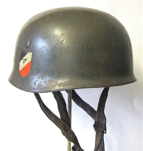 German Paratrooper Helmet M38 Early War Helmet Et71 World Best Early Straps Aged