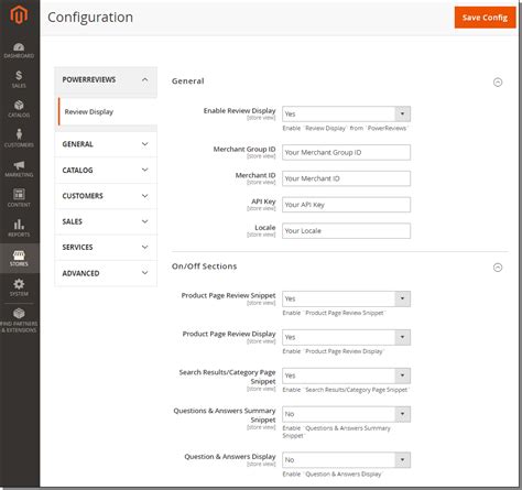Magento Module PowerReviews Help Center