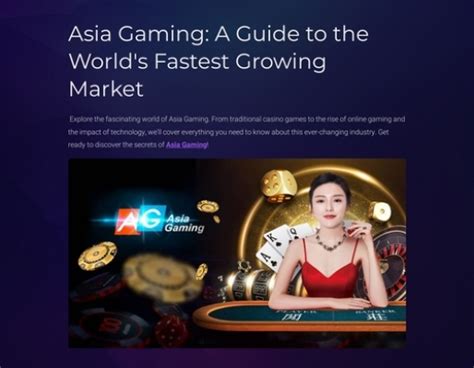 Asia Gaming A Guide To The Worlds Fastest Growing Market