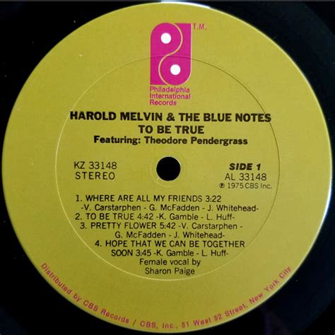 Harold Melvin And The Blue Notes Featuring Teddy Pendergrass To Be