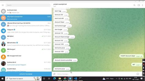 Telegram Chartbot Youtube