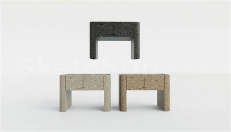 16874 Free Sketchup Bed Side Table Model Download 1 Sketchup