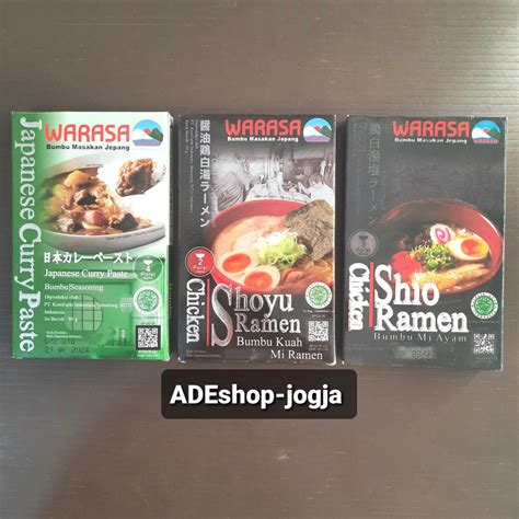 Jual Warasa Chicken Shio Ramen Shoyu 50 Gr Bumbu Mie Ayam Instan