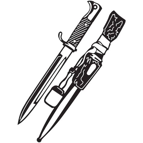 Military Bayonet And Tactical Knife 19 Dxfforcnc