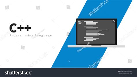 Learn Code C Programming Language Script Stock Vector Royalty Free