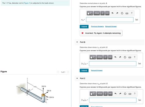 Solved I Keep Getting Stuck On The Combined Loading Diagram Chegg Com