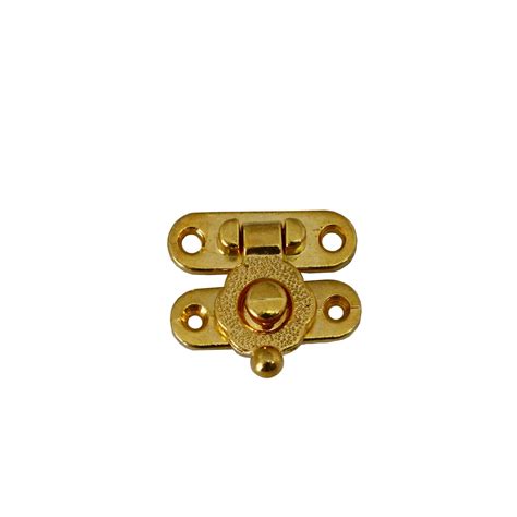 Brass Latches For Boxes Antique Brass Plated Button Clasps 1 12