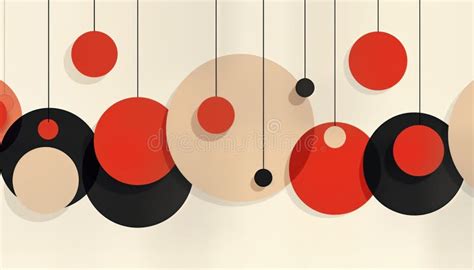 Abstract Geometric Art Piece Featuring Overlapping Circles In Various