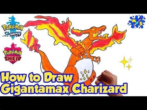 How To Draw Gigantamax Charizard From Pokemon Easy Step By Step Drawing Step By Step Drawing