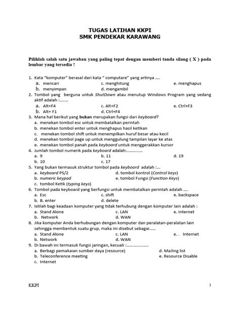 Latihan Tugas Pdf Metode And Bahan Ajar Teknologi And Rekayasa