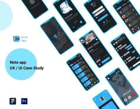 Note App UI UX Case Study Behance