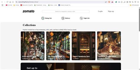 Built A Basic Zomato Clone Using Plain Html And Css — Nothing Fancy Just Practicing The