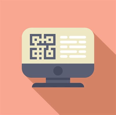 Premium Vector Scan Qr Code Icon Flat Vector Access Computer Account