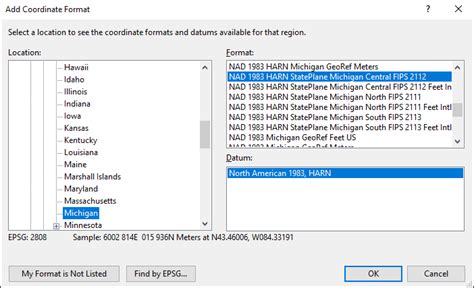 How To Convert Michigan State Plane Coordinates Latlong Utm Nad27 Nad83 Wgs84 Cad Dxf