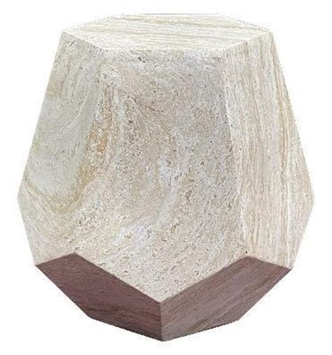 Oxidized Elegance Geometric Polygonal Side Table World Of Decor