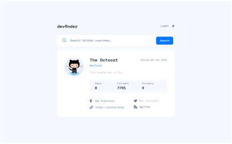 Github Api Search App Made With Parcel Future Css Syntax Bem Coding Challenge Solution