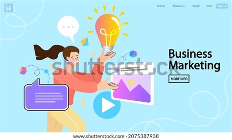 Creative Process Workflow Digital Marketing Team Stock Vector Royalty