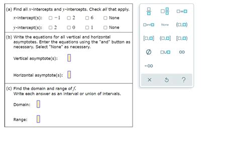 solved the graph of a rational function fis shown below