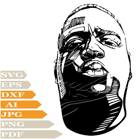 Biggie Smalls Svg File The Notorious Big Svg Design Biggie Pngthe