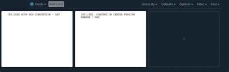 scene headings writerduet knowledgebase