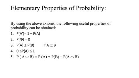 Axioms Of Probability Pptx