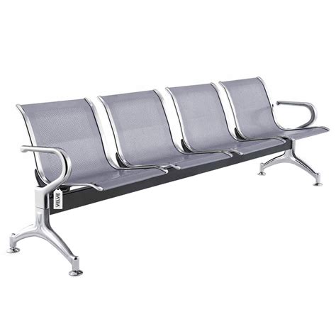 Longarina 4 Lugares Cadeira Para Espera Diretor Velve Cl403