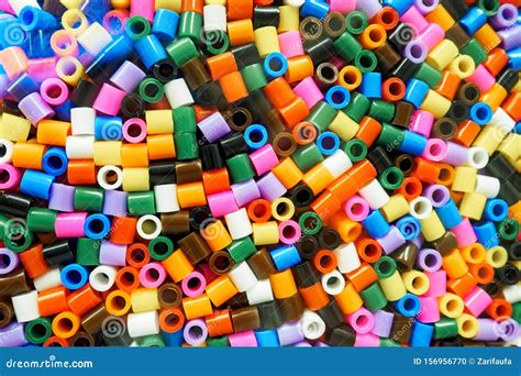 Assorted Colors of Ikea Pyssla Thermo Mosaic Beads, Selective Focus ...