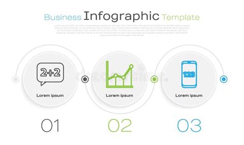 Set Line Graph Schedule Chart Diagram Sigma Symbol And Book With Word Mathematics Business
