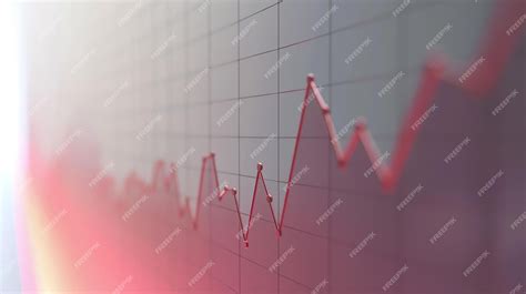 Premium Photo A Red Line Graph Shows An Upward Trend On A White Background The Graph Is Simple