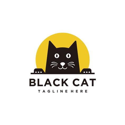 Black Cat Logo Vector Art Icons And Graphics For Free Download