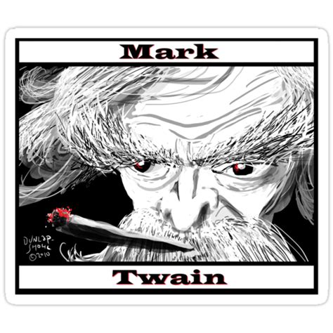 Mark Twain Caricature Stickers By Dunlapshohl Redbubble