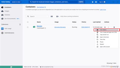 Docker Desktop 如何运行容器docker Desktop启动容器 Csdn博客