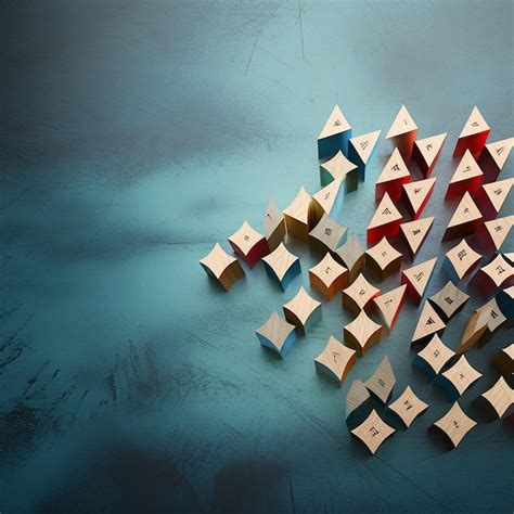 Premium Photo Chaos And Order Disordered Array Of Arrows