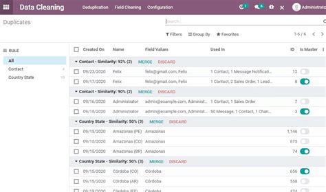 Odoo 14 Data Cleaning App