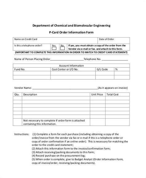 Free 6 Sample Order Confirmation Forms In Ms Word Pdf