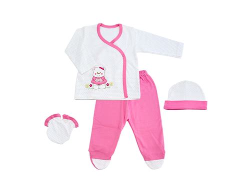 Ajuar 4 Piezas Betty Fucsia • Moonwear