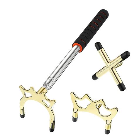 Retractable Billiard Cue Stick Bridge With 3pcs Removable Brass Bridge