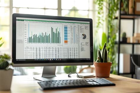 Excel Project Dashboard Concept On All In One Generated Ai Stock