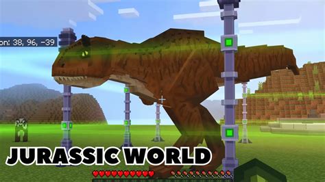 Jurassic World Addon 1 21 Mcpe Bedrock Mod Mc Mod Net